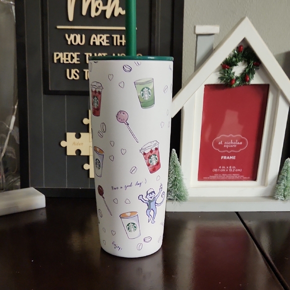Starbucks | Dining | Starbucks Collab X Roller Rabbit White Tumbler ...
